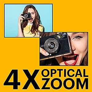 KODAK PIXPRO Friendly Zoom FZ45-RD 16MP Digital Camera with 4X Optical Zoom 27mm Wide Angle and 2.7" LCD Screen (Red)