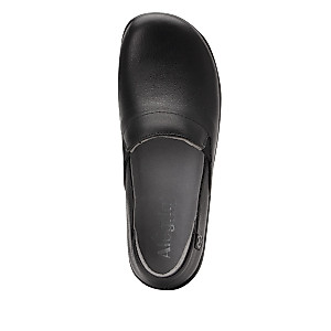 Alegria Womens Keli Professional Clog Upgrade Black Leather 6-6.5 M US