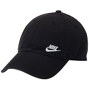 NIKE Women's Heritage86 Futura Classic Cap, Black/White, One Size
