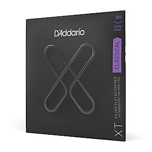 D'Addario XT Coated Classical Guitar Strings - XTC44 - Extended String Life with Natural Tone & Feel - Extra Hard Tension