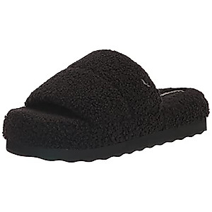 Koolaburra by UGG Women's PEACHEE Slide Slipper, Black, 8