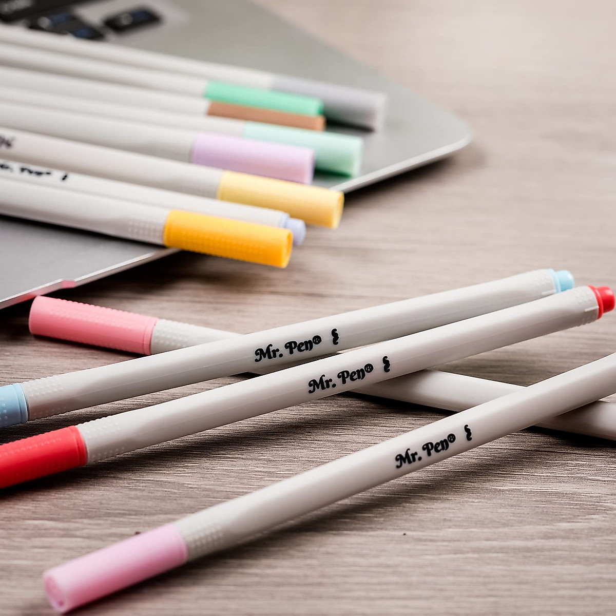 Mr. Pen- Fineliner Pastel Pens, 12 Pack, Pastel Colors, Bible Pens, No Bleed Fine Point Pen, No Smudge Fine Tip Markers, Journal Pens, Fine Tip Pens, Drawing Pen, Note Taking Pen