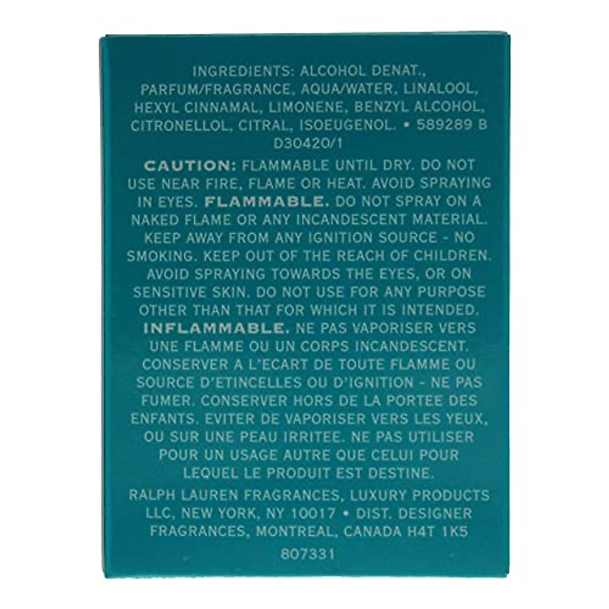 RALPH LAUREN for Women, Eau De Toilette Natural Spray,1 Fl Oz