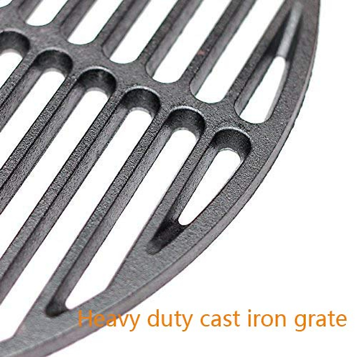 Dracarys 15.5" Cast Iron Grids Grate Fire Pit Big Green Egg Accessories Replacement Parts Grill & Smoker Round Grilling Cooking Grate Fit for Medium Big Green Egg Grill & Smoker,Fire Pit(M - 15.5")