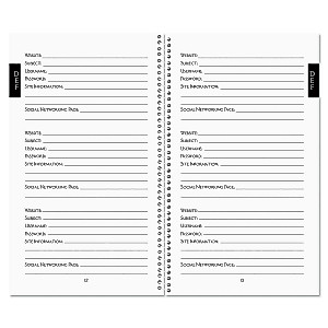 Current When Flowers Speak Password Pin Keeper - Softcover; 5" x 8", 100-pages; Password Journal Organizer