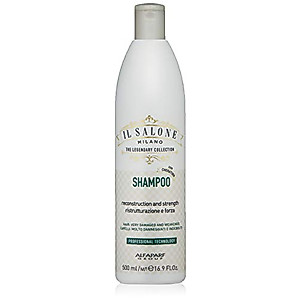 Il Salone Milano Professional Keratin Shampoo for Very Damaged Hair - Reconstruction, Strengthen and Repair - Premium Quality - 16.91 Fl. Oz / 500ml