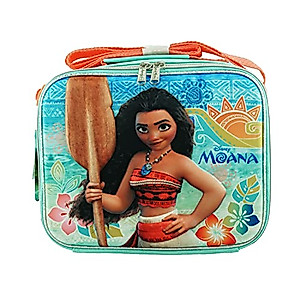 Ruz Disney Moana 3-D EVA Molded Insulated Lunch Box with Adjustable Shoulder Strap