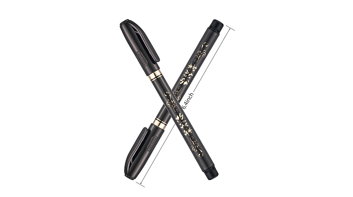 7-Piece Addressing Guide & Brush Pens for Perfect Envelopes