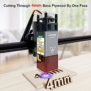 LASER TREE 40W Laser Module, 5W Optical Output Power Laser Cutter Module w/Metal Air Assist, Compatible with Laser Engraver Laser Cutter Machines CNC, 45mm Fixed Focus 12V