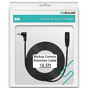 Dash Cam Backup Camera Extension Cable,2.5mm Male to Female Extension Cord for Rear Camera-16.5 Ft