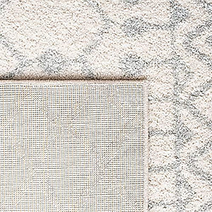 SAFAVIEH Tulum Collection 6' x 9' Ivory / Light Grey TUL270D Moroccan Boho Distressed Non-Shedding Living Room Bedroom Dining Home Office Area Rug