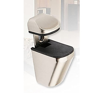 XVL Bathroom Glass Shelf 20 Inch Tempered Glass Rack Brushed Nickel GS3003AM