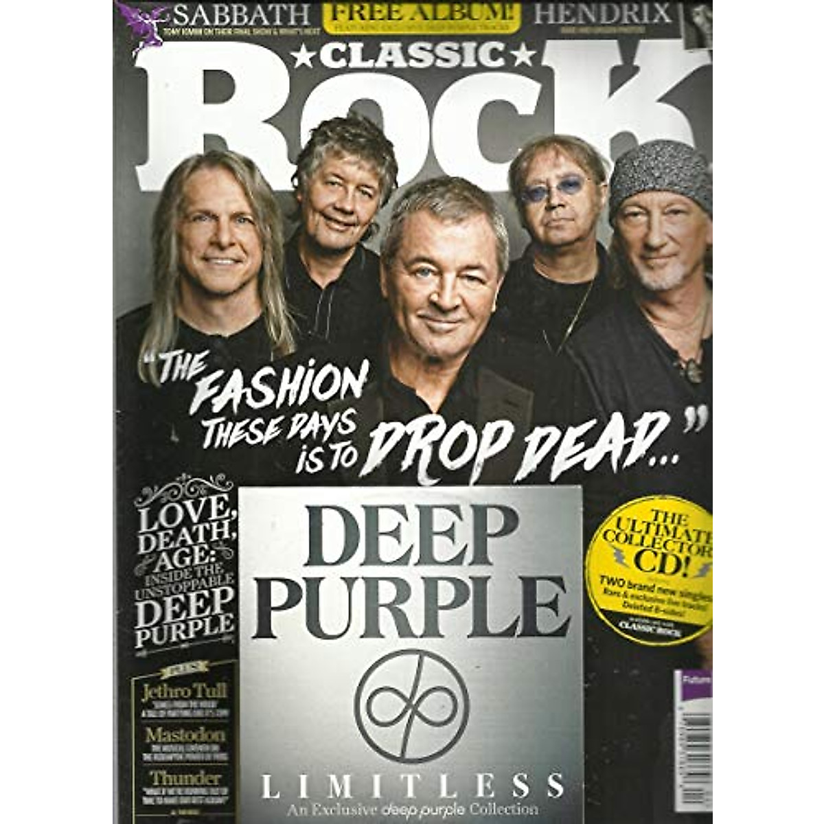 CLASSIC ROCK MAGAZINE, THE FASHION THESE DAYS IS TO PROP DEAD APRIL, 2017 ISSUE # 234 FREE CD INCLUDED PRINTED IN UK ( PLEASE NOTE: ALL THESE MAGAZINES ARE PET & SMOKE FREE MAGAZINES. NO ADDRESS LABEL. (SINGLE ISSUE MAGAZINE )