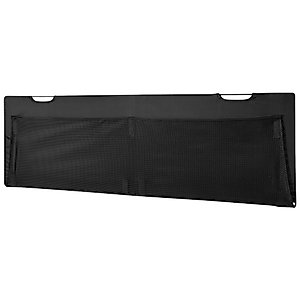 MOUNT-IT! Under Desk Privacy Panel for Sit Stand Workstations [41 Inches Wide], with Cable Management and Organizer Pockets, Modesty Desk Skirt for Home and Office (Black)