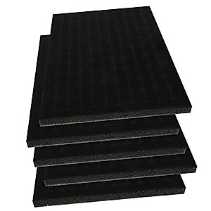 Zerodeko 15 Pcs Jewelry Box Championship Ring Display Case Foam Insert Pads Foam Earring Holder Jewelry Display Pad Jewelry Insert Display Mat Jewelry Tray Sponge Storage Organizer Travel