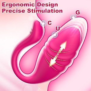 Sex Toys Thrusting Dildo Vibrator - Remote Control G Spot Vibrator Adult Toys, Wearable Panty Couple Vibrator with APP Control & 9 Thrusting & Vibrating Modes, Adult Sex Toys & Games for Women Couples