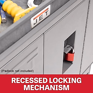 JET PUC-4325 Resin Utility Cart with JT1-125 LOAD-N-LOCK Security System