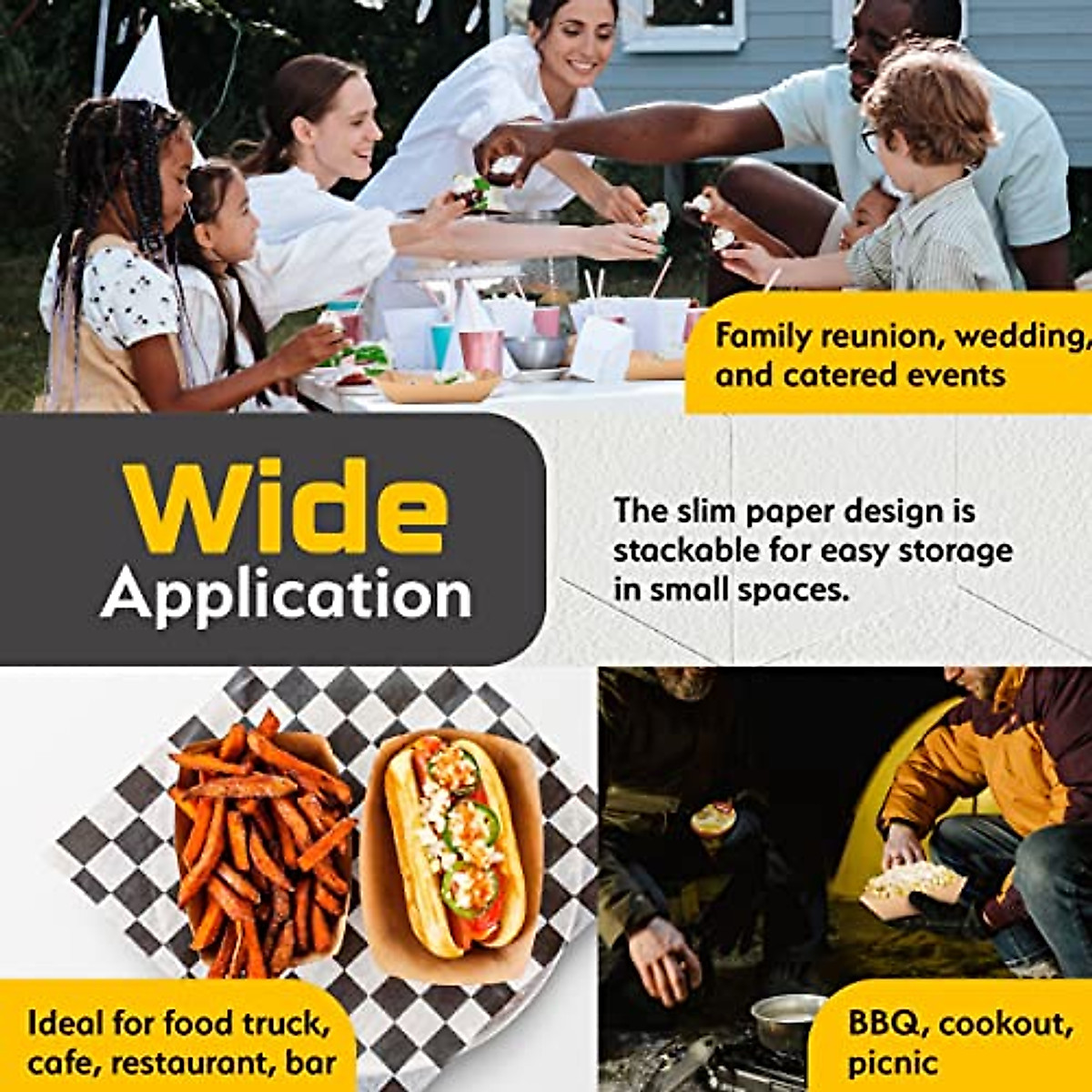 Traysly 50 pack Food Boats Disposable 3lb Eco Friendly Poly Coated Paperboard, Greaseproof Paper Boats for Food Serving, Hot Dog Nacho Trays and Nacho Boats for Concession Stand, Parties