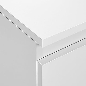 Yaheetech Nightstand with Drawers, 3-Drawer Bedside Table with Storage Space, Bedside Table Bedside Cabinet Accent Table with Sturdy Base for Bedroom, White