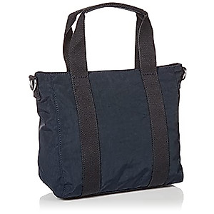 Kipling Women's Asseni Mini Tote, Compact Lightweight Everyday Purse, Nylon Shoulder Bag, Blue Bleu 2