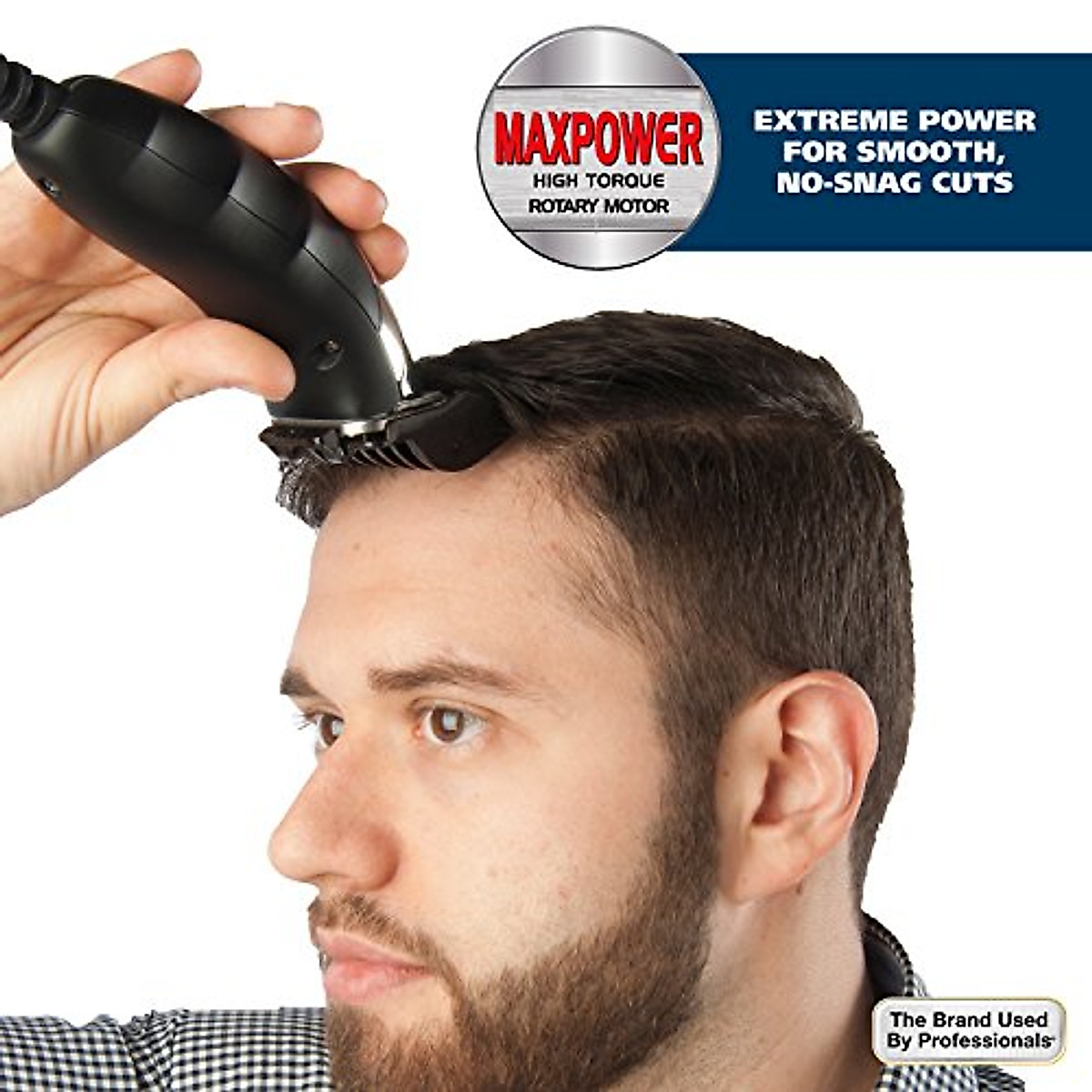 Wahl Clipper Compact Multi-Purpose Haircut, Beard, & Body Grooming Hair Clipper & Trimmer with Extreme Power & Easy Clean Blades - Model 79607