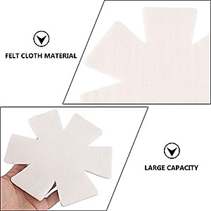 M I A 5pcs Canary Finch Nesting Felt Pads Bird Breeding Wire Nests Cushions Bird Eggs Mat Warm Hut Material for Racing Pigeon Bird Breeding Supplies White