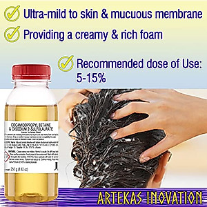 COCAMIDOPROPYL Betaine & DISODIUM 2-SULFOLAURATE - Ultra-mild, Cold Processable & Easy-to-Handle Surfactant Blend for Shampoo & Body Wash Formulations - Liquid - 250 g | 8.82 oz