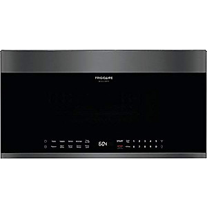 FRIGIDAIRE FGBM19WNVD 30" Gallery Series Black Stainless Steel Over-The-Range Microwave with 1.9 cu. ft. Capacity 300 CFM Sensor Cooking and LED Interior Lighting
