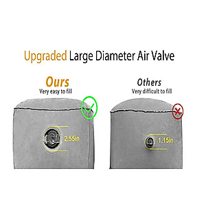 Inflatable Foot Rest Pillow for Air Travel,Kids/Adults Airplane Travel Pillow Accessories,Footrest Adjustable Height Kids Bed,Foot Rest Pillow for Kids & Adults on Plane,Car,Train,Office,Home (Grey)