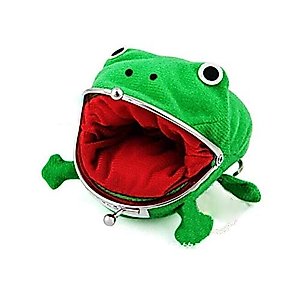 Cosplay Anime Frog Coin Purse Cute Pouch Wallet Small Money Bag Plush Toy for Funny 3225