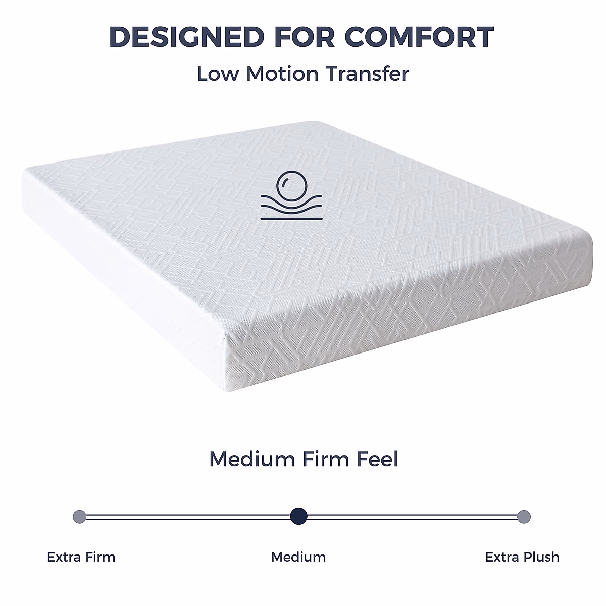 SILKIR 12 Inch Queen Size Mattress, Cooling Gel Memory Foam Mattress for Pressure Relieving, Mattress in a Box, CertiPUR-US Certified, Fiberglass-Free,White