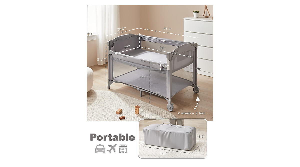 BEKA 4 in 1 Baby Bassinet: Comfort & Convenience