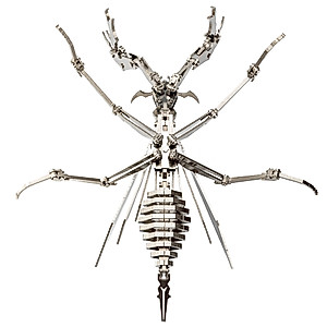 Madsteel Insect Mantis Exhilarating 3D Metal Model Puzzle Kit for Adults – Exquisite Brain Building Miniature Toy, Stainless Steel Assembly for Mindful Relaxation and Fun (Non-Finished Model)