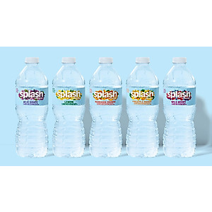 Splash Refresher Mandarin Orange Flavored Water, 16.9 Fl Oz, Plastic Bottle, Pack of 6