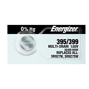 Energizer 395-399TS BUTTON CELL BATTERY 399 OXIDE