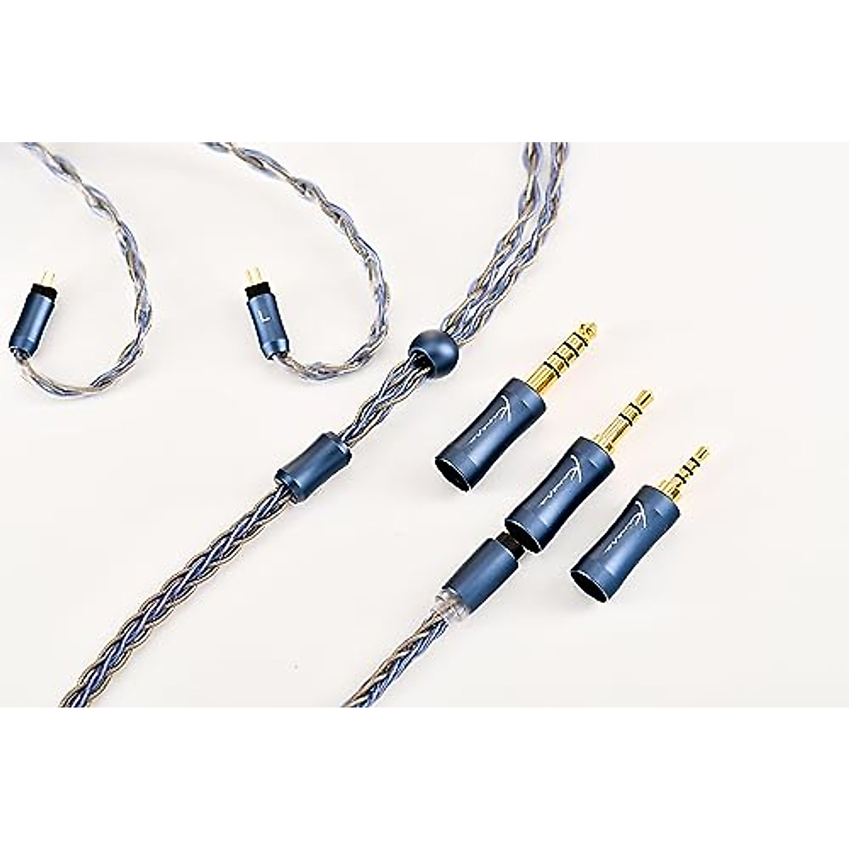 HiFiGo Kinera Ace 2.0 Modular Upgrade Earphone Cable, IEMs Replaceable 8-Strand Silver-Foil & Copper Alloy Wire Cable with 2.5mm/3.5mm/4.4mm Plug (0.78 2PIN)