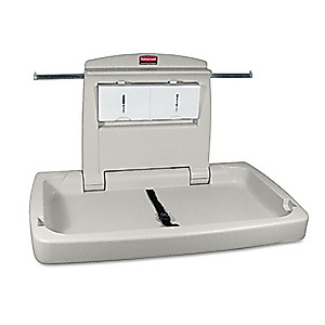 Rubbermaid Commercial 781888 Sturdy Station 2 Baby Changing Table, Platinum