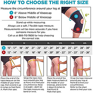 BraceAbility XXXXL Plus Size Open Patella/Open Back Neoprene Knee Sleeve | Water-Resistant Athletic Compression Knee Brace for Swimming, Wakeboarding, Scuba Diving, Surfing (4XL)