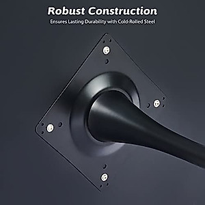 VONLUCE Round Dining Table, 36 Inch Tulip Table with MDF Top and Steel Base, Small Pedestal Table for Dining Room Kitchen Living Room More, Modern Bistro Table Kitchen Table with 220lb Capacity, Black