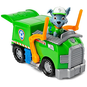 Paw Patrol, Rocky’s Recycle Truck Vehicle with Collectible Figure, Preschool Toys for Boys & Girls Ages 3 and Up