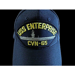 USS Enterprise CVN-65 Navy Ship HAT U.S Military Official Ball Cap U.S.A Made