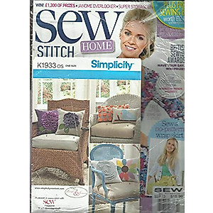 SEW MAGAZINE, SEPTEMBER, 2013 ISSUE # 51 (FREE SIMPLICITY CUSHION PATTERN)