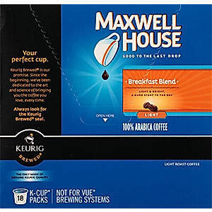 Maxwell House Breakfast Blend K-CUP Pods, 18 (Pack of 6)