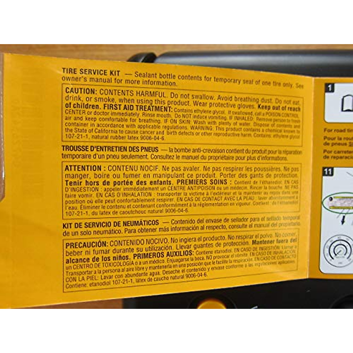 Mopar Tire Service Kit for Temporary Seal of One Tire & Inflator New OEM