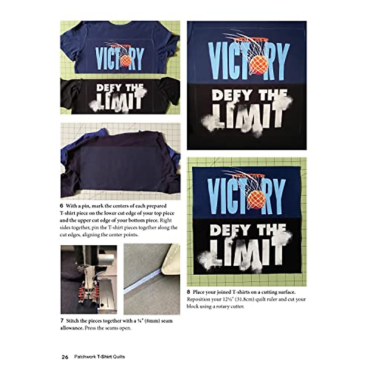 Patchwork T-Shirt Quilts: The Fabric-Lover's Approach to Quilting Keepsakes and Preserving Memories (Landauer) 14 Step-by-Step Projects and Patterns Using Sentimental Tees - Pillows, Bags, and More