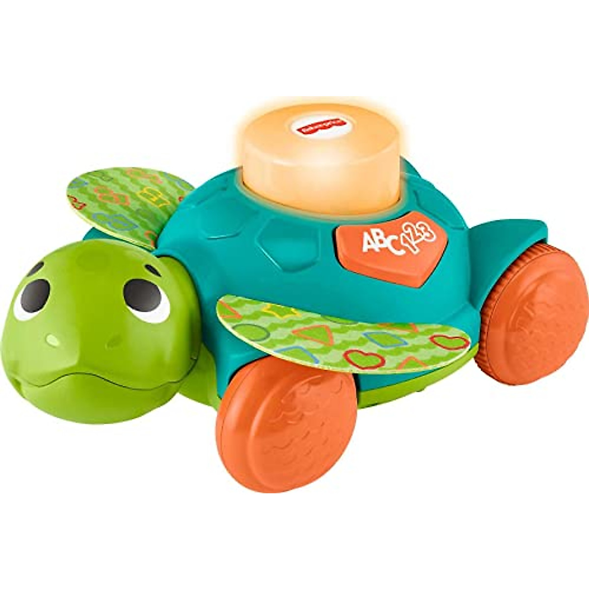 Fisher-Price Linkimals Baby & Toddler Toy Sit-To-Crawl Sea Turtle With Interactive Lights Music And Rolling Motion For Ages 9+ Months