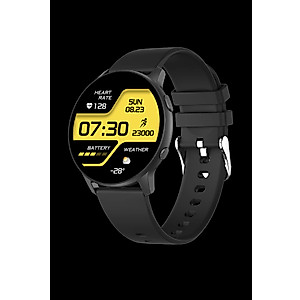 Smart Watch 2022 for Woman and Men, 1.28 ich Full Screen Touch, Activity Trackers Compatible iOS/Android, IP68 Waterproof, Black 1.28 inch VMX1 0