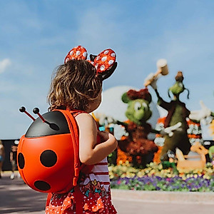 Kiddietotes Ladybug Backpack for Toddlers, and Children - Perfect for Daycare, Preschool, Kindergarten, and Elementary School