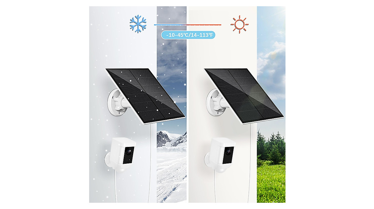 Solar Panel for Ring Camera - 5W Outdoor Solar Power Solution