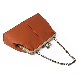 Lanpet Women Classical Kiss Lock Clutch with Chain Strap Shoulder Bag Purse Wallet